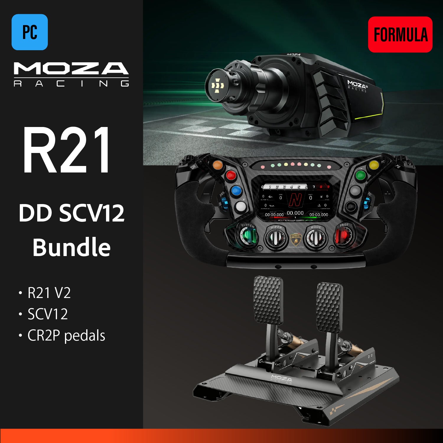 MOZA R21 DD SCV12 Bundle – Sim-Shop MOS