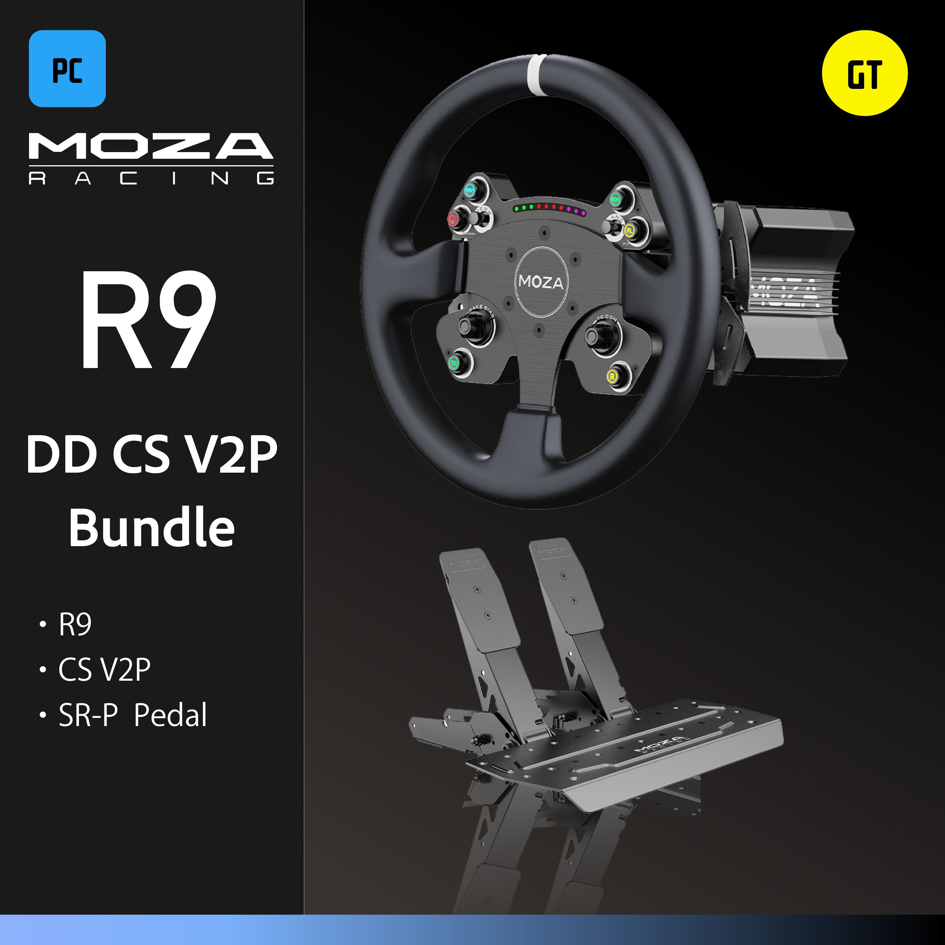 MOZA R9 DD CS V2P Bundle – Sim-Shop MOS